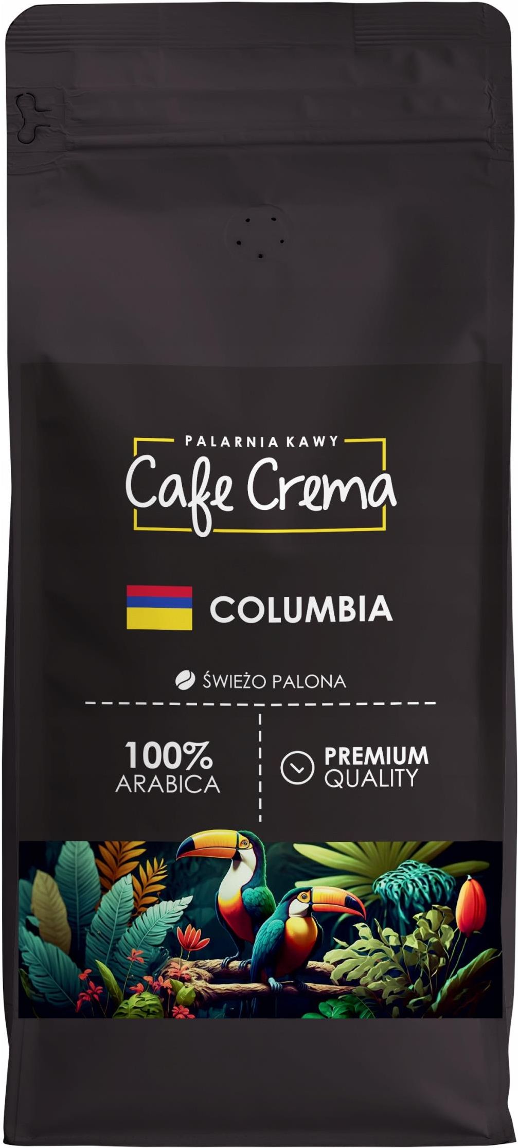 Kawa Cafe Crema Ziarnista Columbia Arabica 1kg - Ceny i opinie - Ceneo.pl