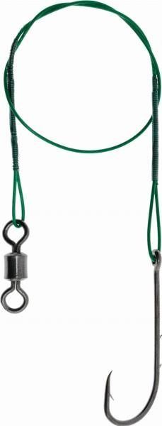 Mikado Przypon Stalowy Z Krętlikiem I Hakiem 10Kg Zielony - Ceny i opinie - Ceneo.pl