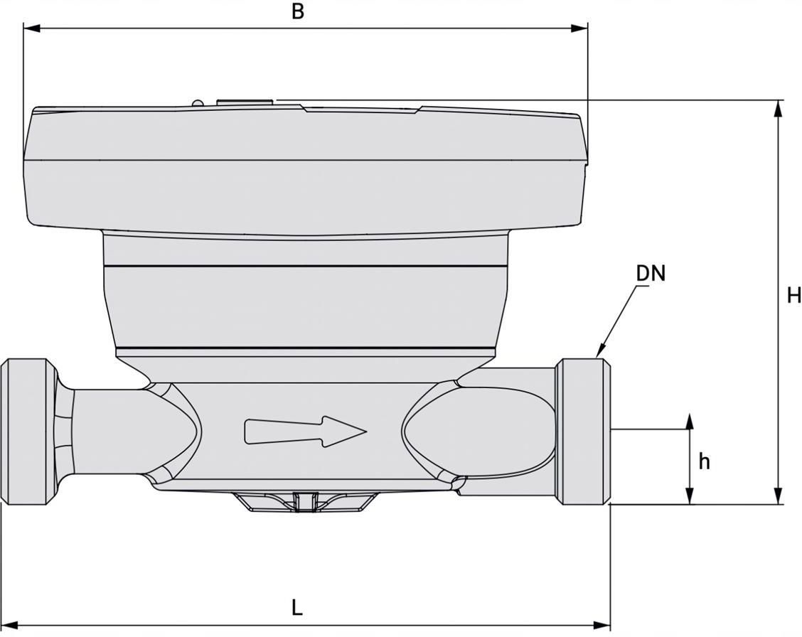 Bmeters Ciepłomierz Mieszkaniowy Hydrocal M4 1/2'' Qp-0,6 M3/H Dn 15 ...