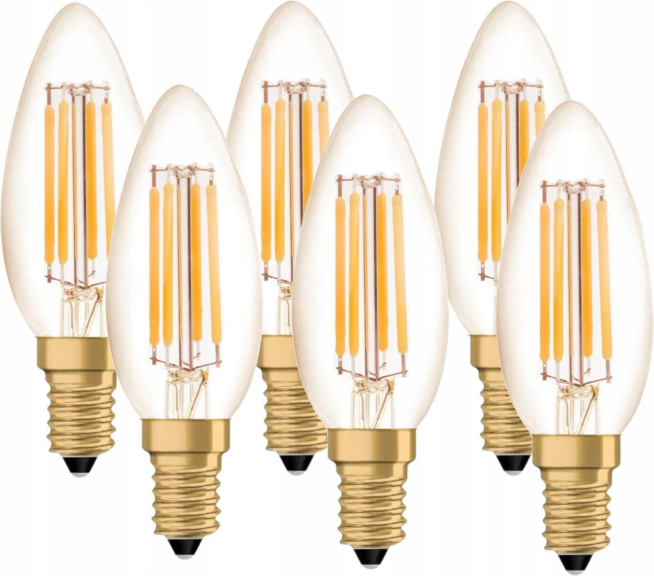 Savineo 6x Żarówka Świeczka E14 Led Filament 4w Vintage 2677 Opinie