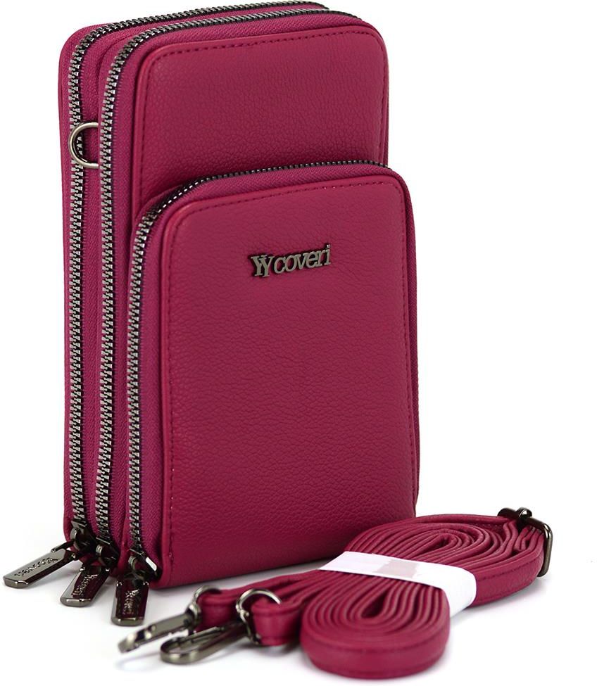 Torebka damska na telefon mini listonoszka pikowana raportówka na ramię ...