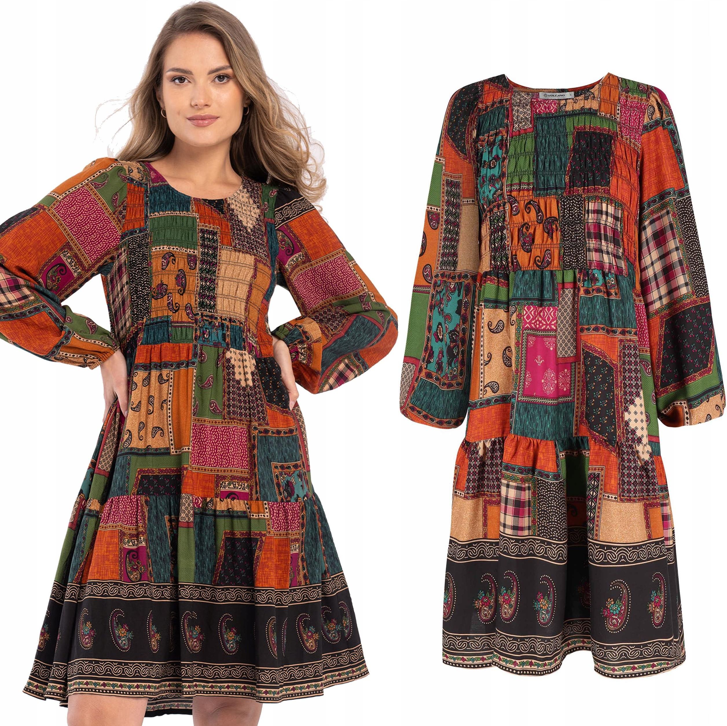 SUKIENKA WZORZYSTA POP-ART VOLCANO G-ZULA L - Ceny i opinie - Ceneo.pl