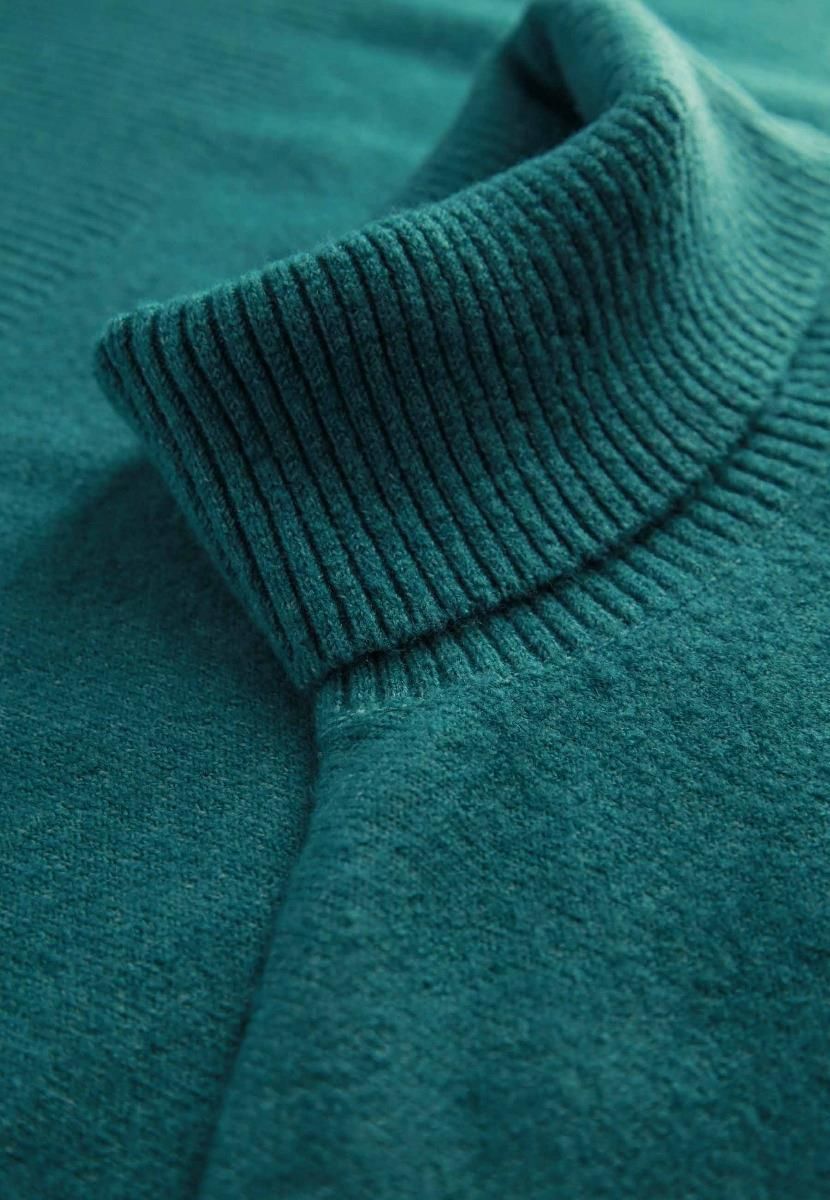 DAMSKI SWETER TURKUSOWY Z GOLFEM VOLCANO S-HEBE S - Ceny i opinie ...