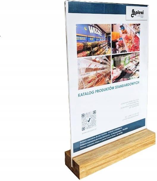 Stojak Menu Na Ulotki Z Podstawą Bambusową A4 - Ceny i opinie - Ceneo.pl