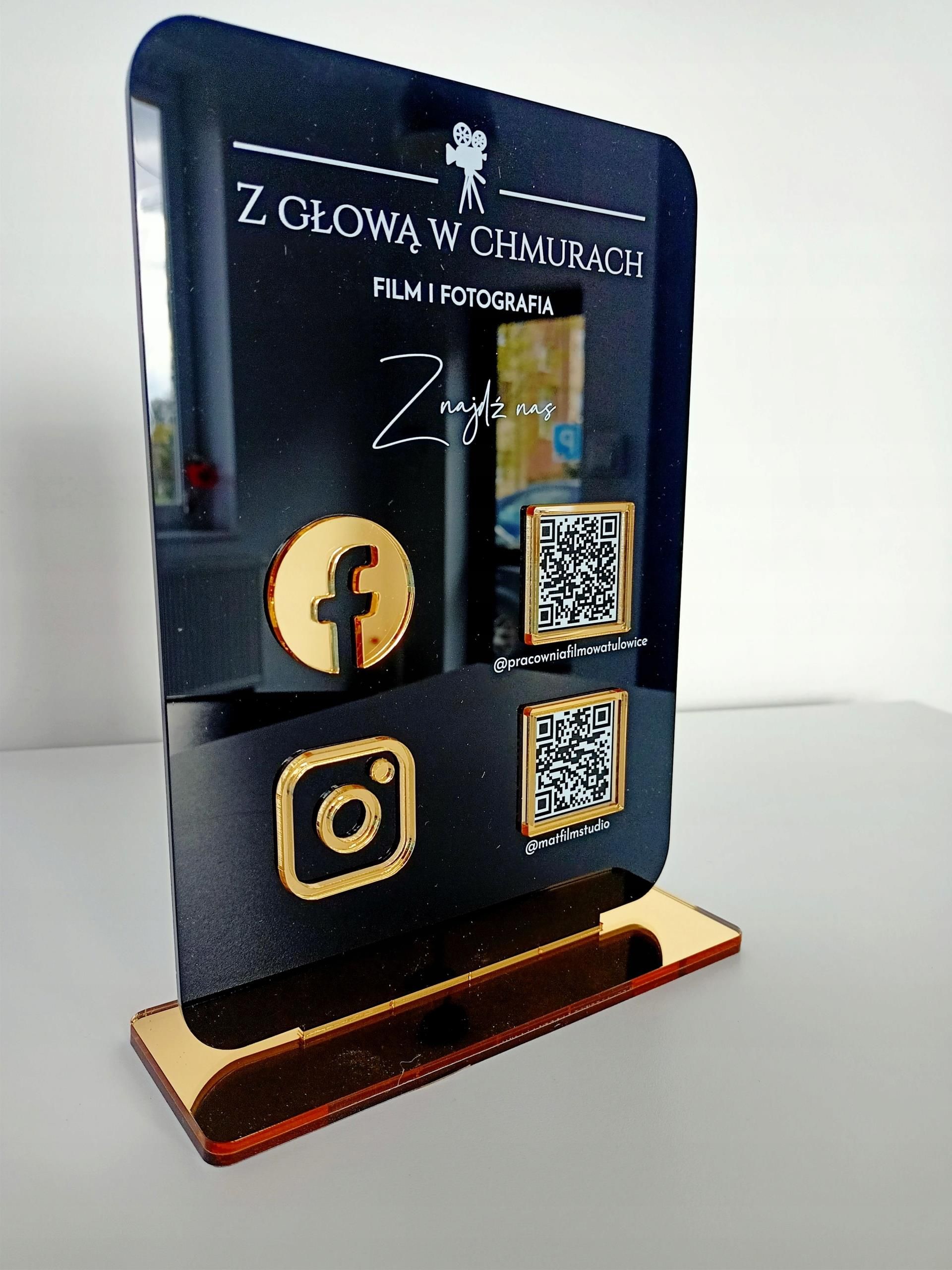 Tabliczka Statuetka Z Kodem Qr I Logo Firmy - Ceny i opinie - Ceneo.pl