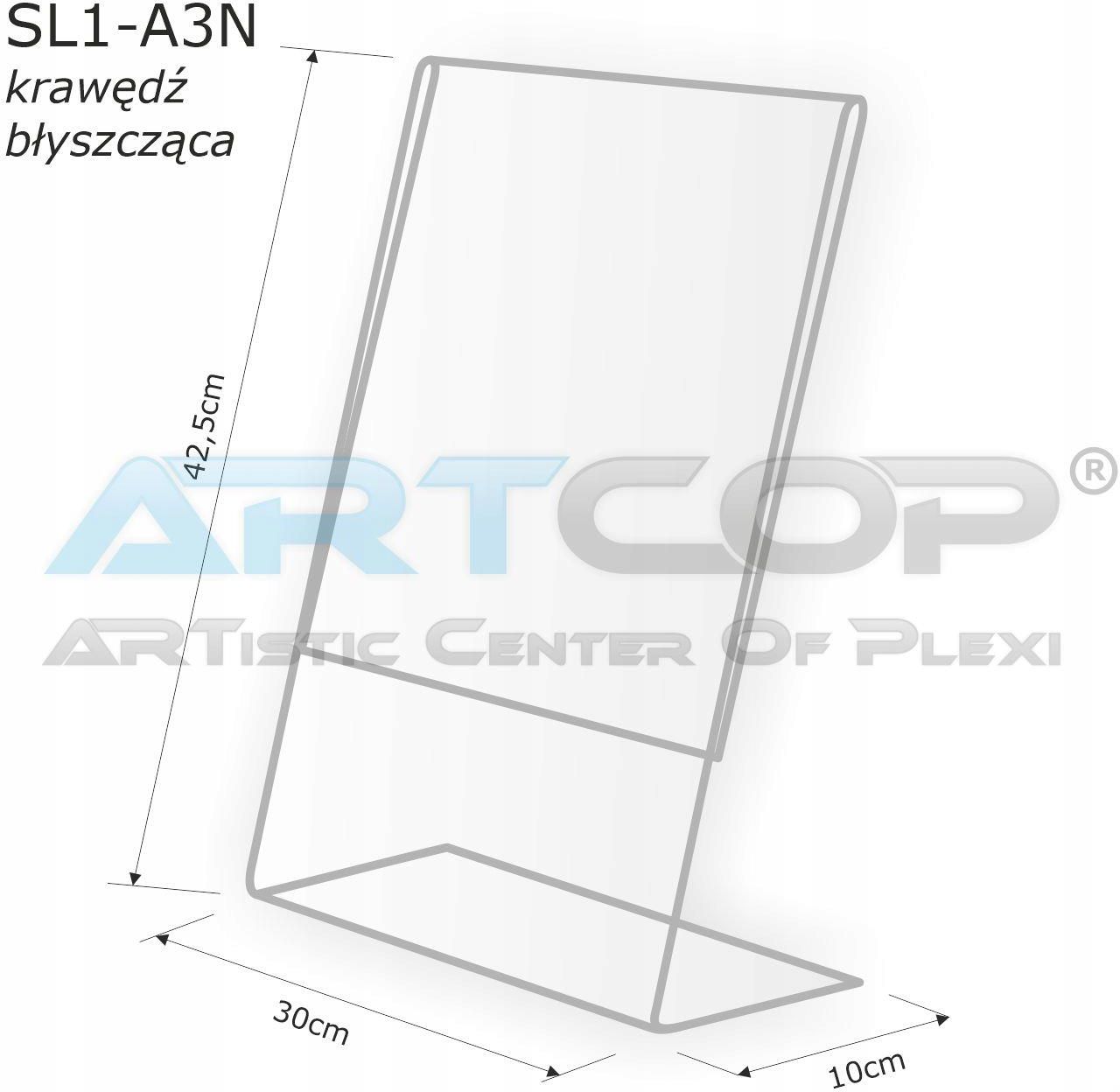 Artcop A3 Stojak Typ L Na Opis Podstawka Z Plexi 3Mm Pion - Ceny i ...