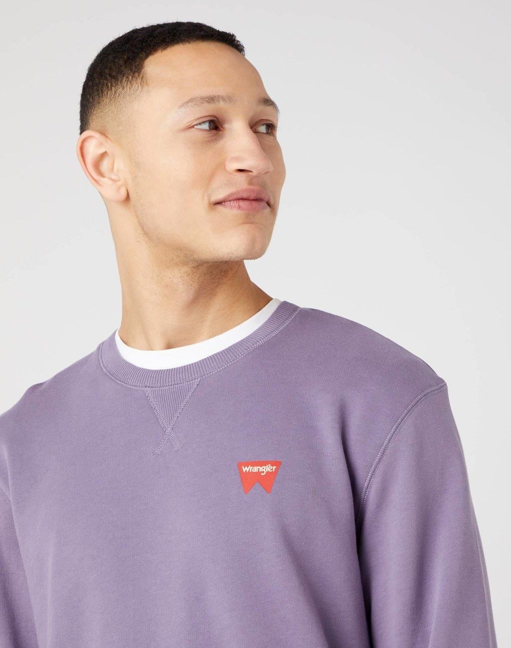 WRANGLER SIGN OFF CREW MESKA BLUZA PURPLE W661HAP50 - Ceny i opinie ...