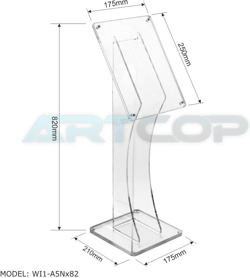 A5 Stojak Stand z Plexi na Opis Ulotkę wys. 82cm - Ceny i opinie - Ceneo.pl