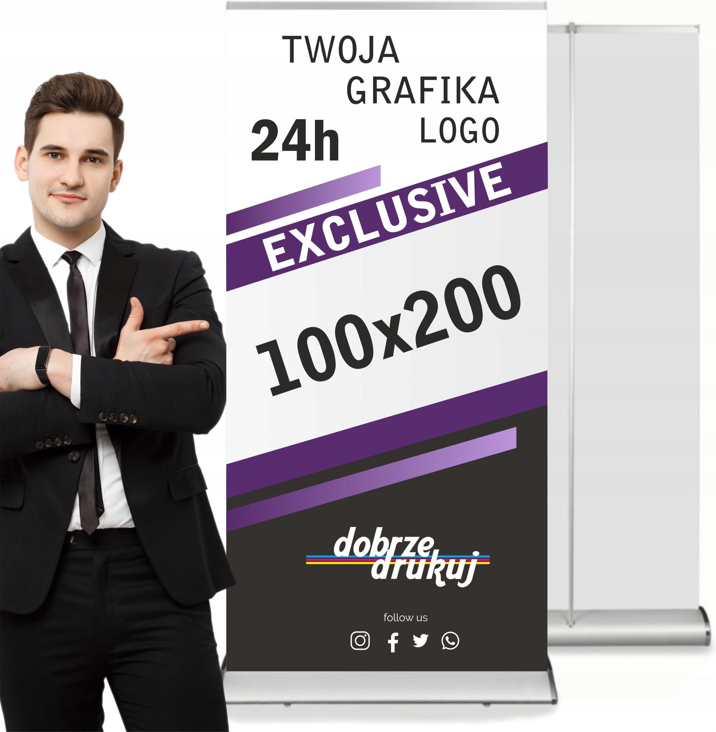 Roll-Up 100X200, Exclusive Rollup Z Wydrukiem - Ceny i opinie - Ceneo.pl