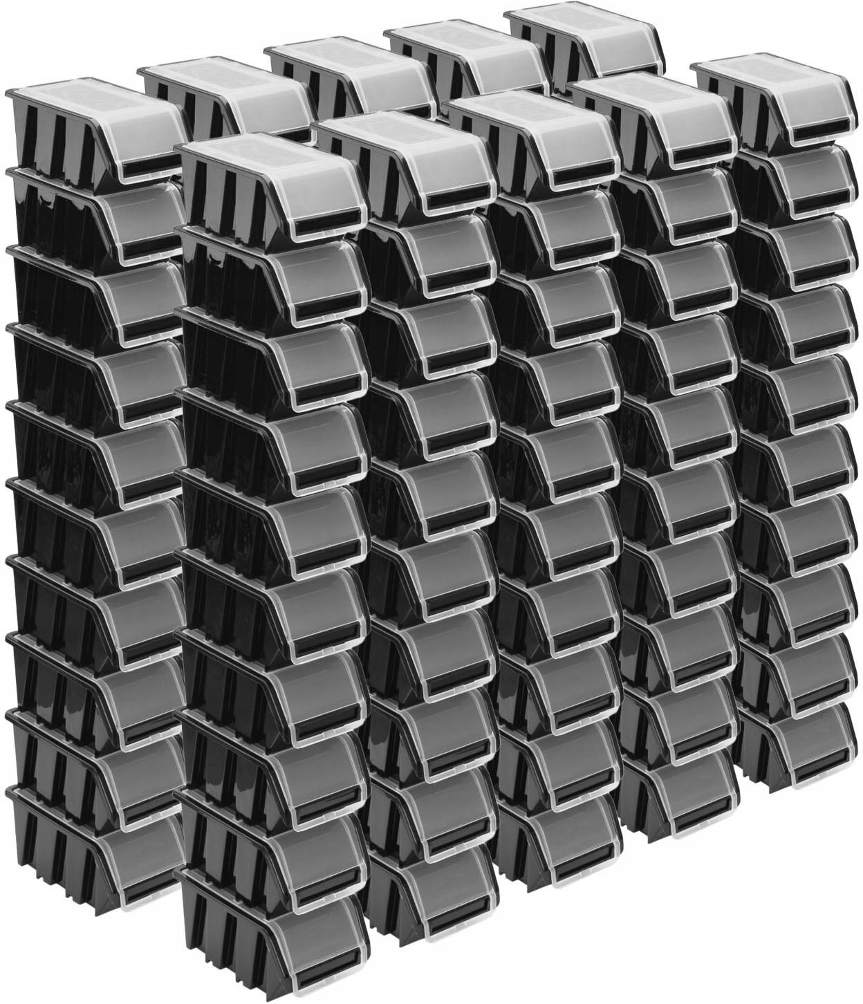 Pafen 100X Kuweta Pojemnik Z Klapką Npkl6 Czarne PRONPKL6S411100 ...