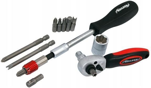 Zestaw narzędziowy Neilsen Bity Do Wkrętarki Zestaw Grzechotka 74 El ...