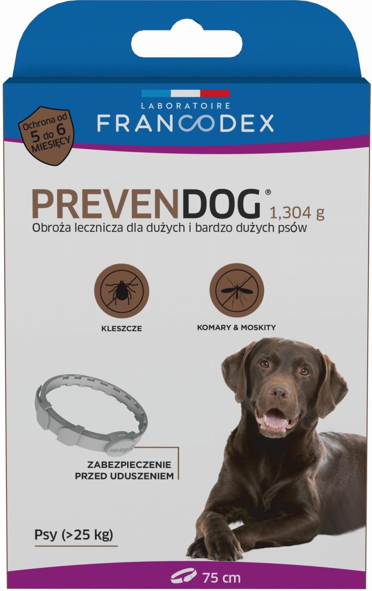 Zolux Francodex Obroża Biobójcza Przeciw Kleszczom Prevendog 75cm Dla ...