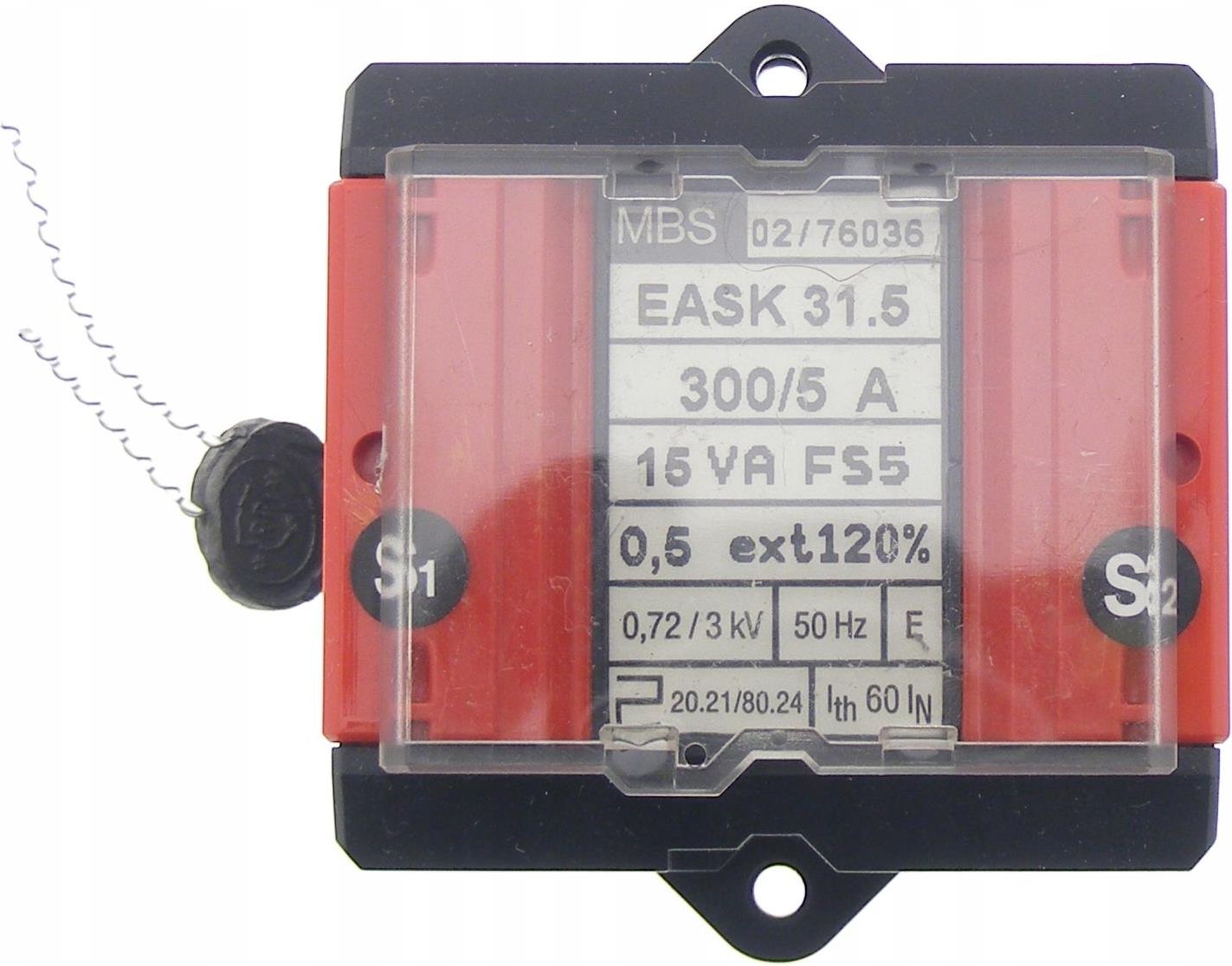 Mbs Eask Przekładnik Prądowy 300/5 300A 5A 15Va (Eask3153005A15Vakl05 ...