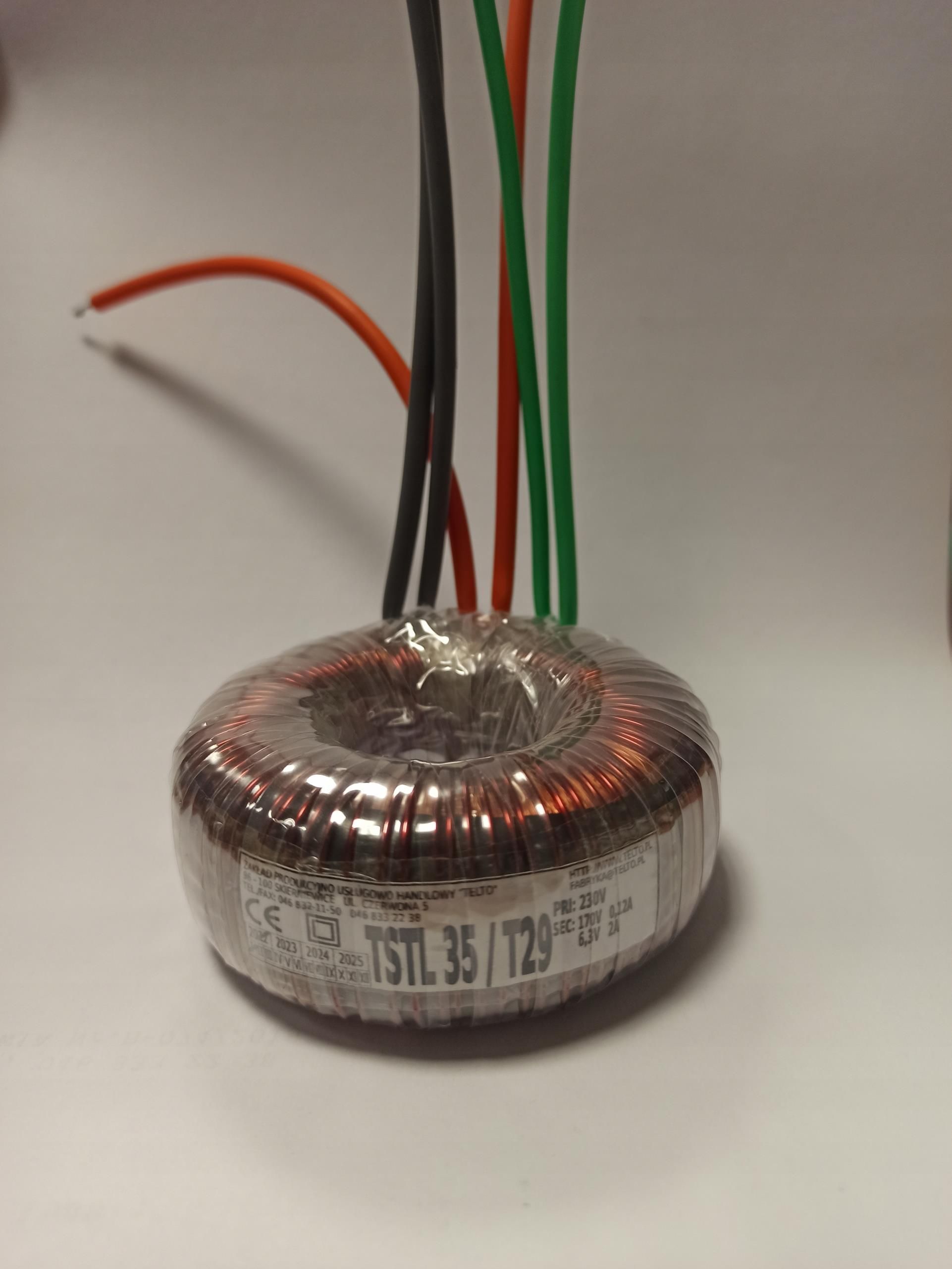 Telto Transformator Tstl 35/T29 230/170V 0.12A 6.3V 2A (Tstl35T29) - Opinie i ceny na Ceneo.pl