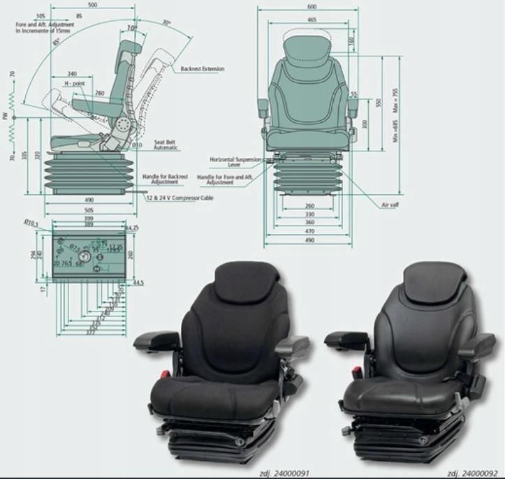 Granit Pneumatyczny Obrotowy Fotel Operatora 24000123 - Opinie i ceny ...