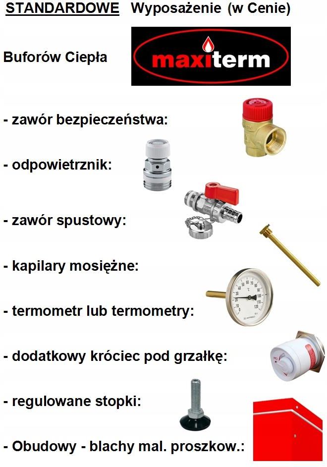 Maxiterm Bufor Quadroplus 500 L Kocioł Atmos Holzgas Vigas QP500 ...