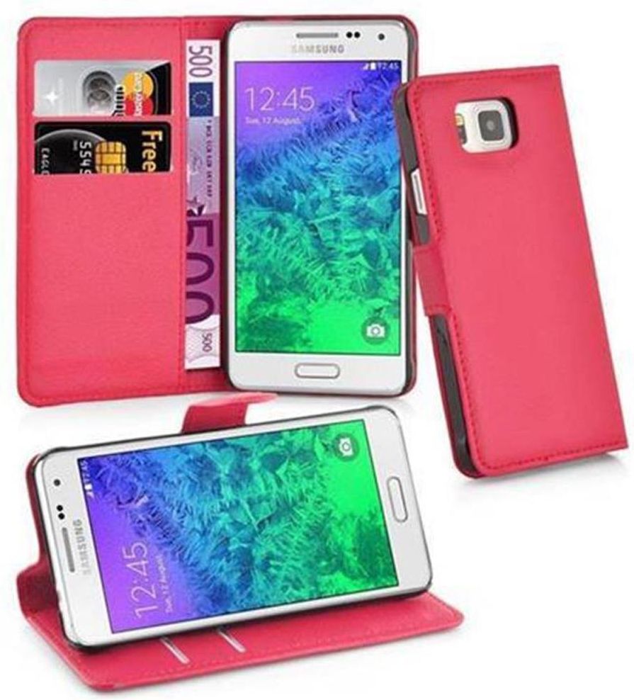 Cadorabo Etui Kompatybilne Z Samsung Galaxy Alpha W Kolorze Karminy ...
