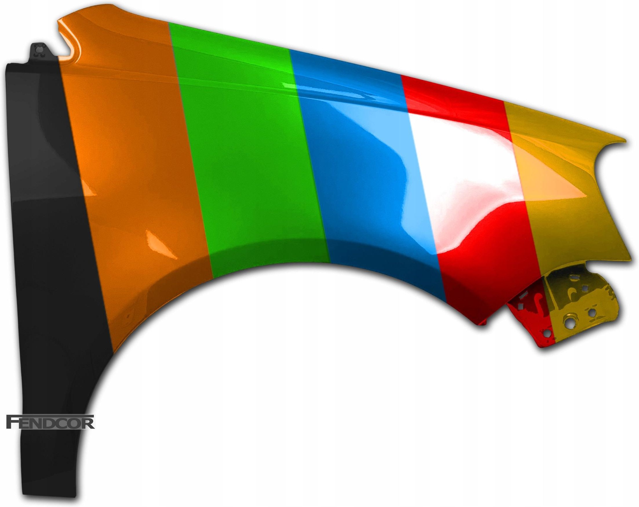 Błotnik samochodowy Fendcor Błotnik Prawy Do Vw Polo 9N3 4 Iv Lift 05 ...