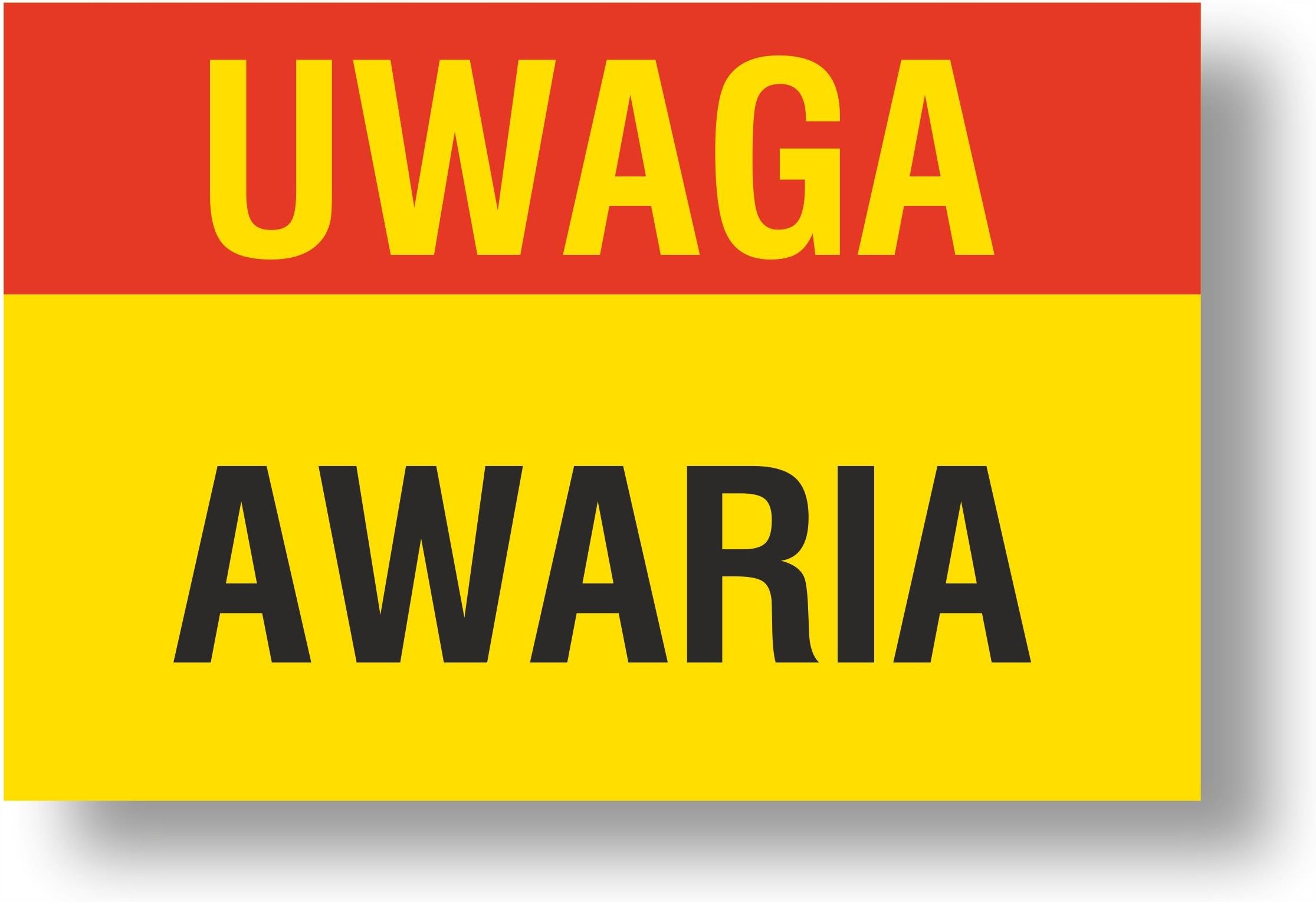 Tabliczka Budowlana Uwaga Awaria 30X20 Pcv 1Mm Uv - Ceny i opinie - Ceneo.pl