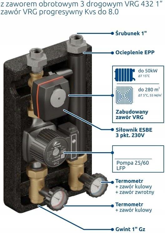 Zawór Elterm Grupa Pompowa Pro Zawór Vrg432 + Sił.Ara Lfp 629460 ...