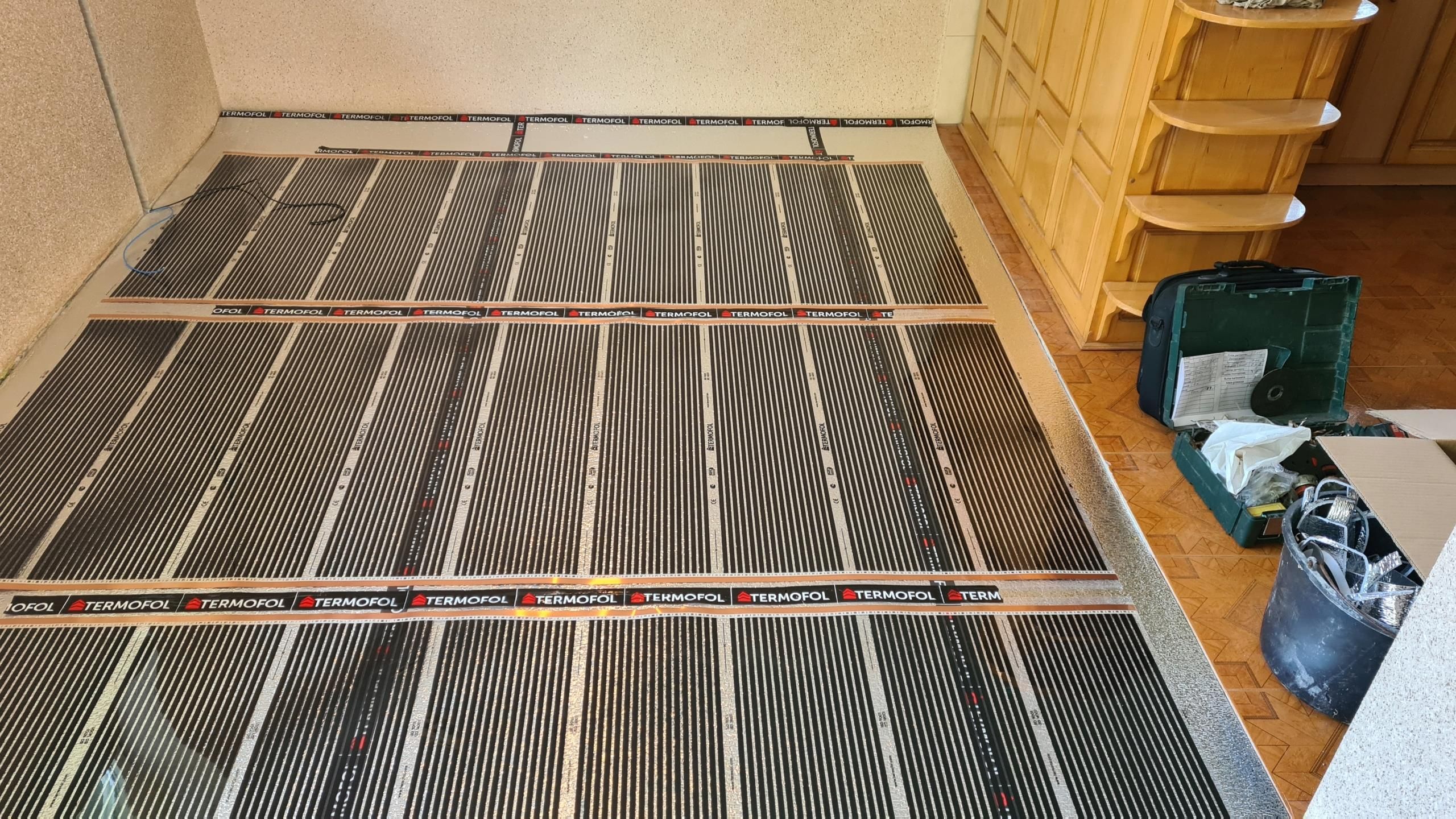 Ogrzewanie podłogowe Vendacenter Zestaw Folia Mata Grzewcza Pod Panele 80W/m2 8m2 ZFGH1C8 ...