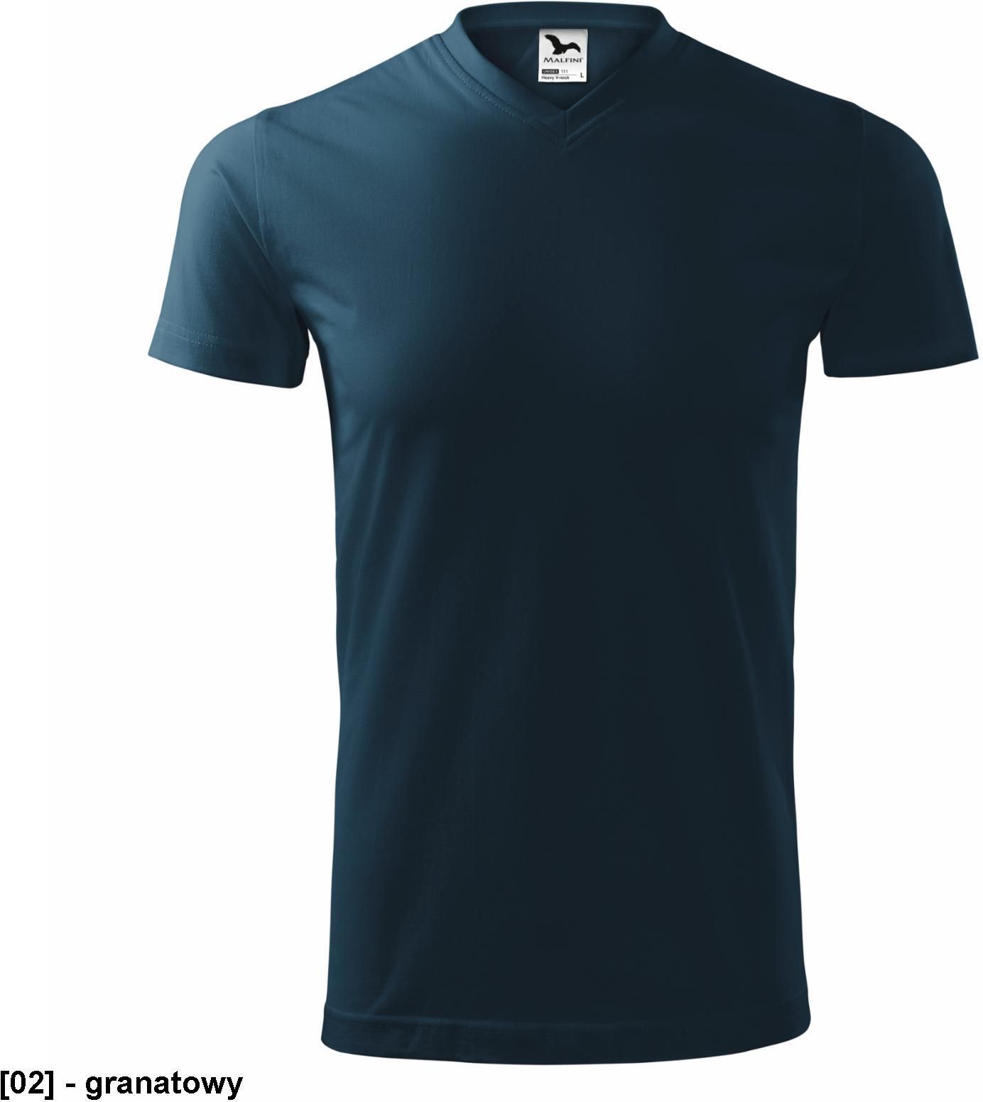 Malfini Heavy V-Neck 111 - Adler Koszulka Unisex, 200 G/M2 Granatowy L ...