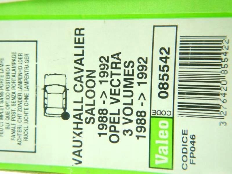 Lampa tylna Valeo Lampa Prawa Tylna Tył Opel Vectra 88 92 Oryginał ...