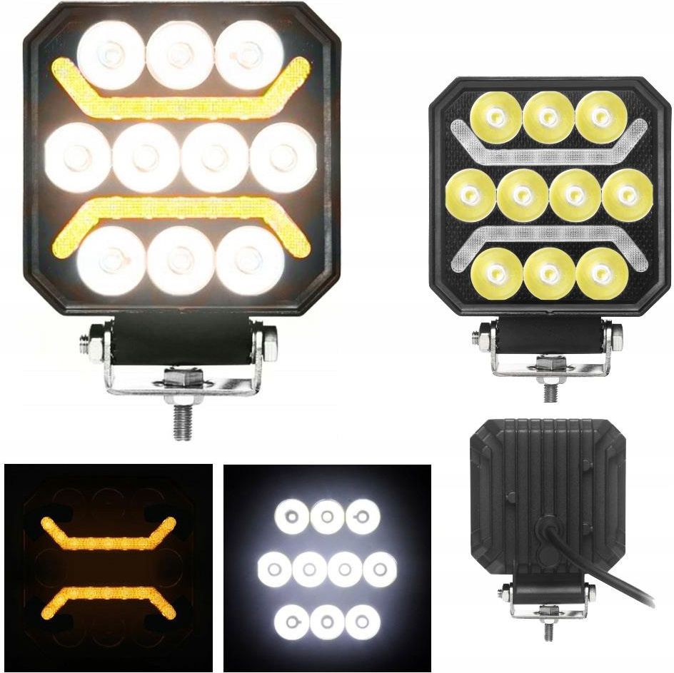 Halogen Kamar Robocza Lampa 10 Led Halogen 2 Pasy Led Amber - Opinie i ...