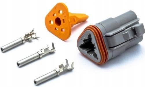 Einparts Automotive Wtyczka 3Xpin Wtyk Deutsch Lampa Drogowa Light Bar ...