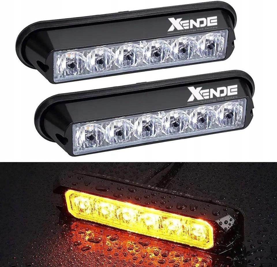 Xende Lampa Ostrzegawcza 6Xled Stroboskop Mocna - Opinie i ceny na Ceneo.pl