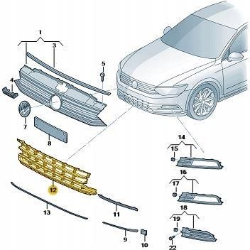 Volkswagen Oe Vw Oe Oryginalna Kratka Wentylacyjna Passat 2015 - Opinie ...