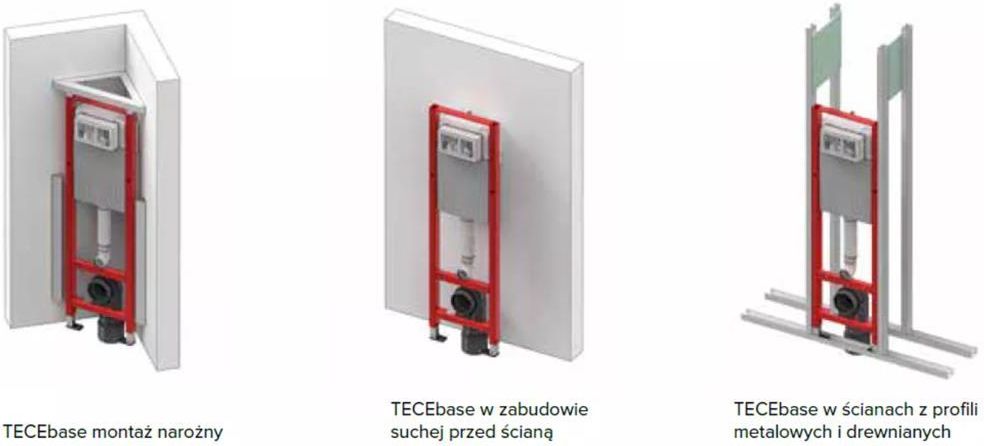 Stelaż podtynkowy do toalety Tece Tecebase 2/4L 320x1120 9400440 - Opinie i ceny na Ceneo.pl