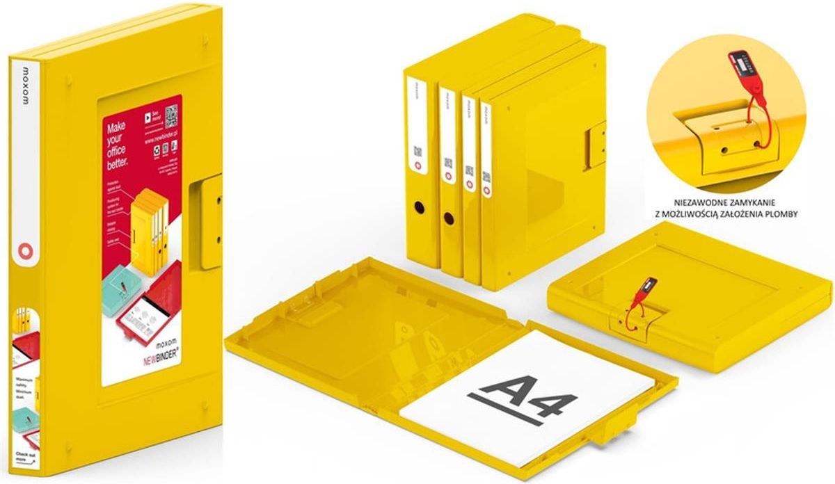 Moxom Segregator Newbinder A4/35Mm Żółty - Ceny i opinie - Ceneo.pl
