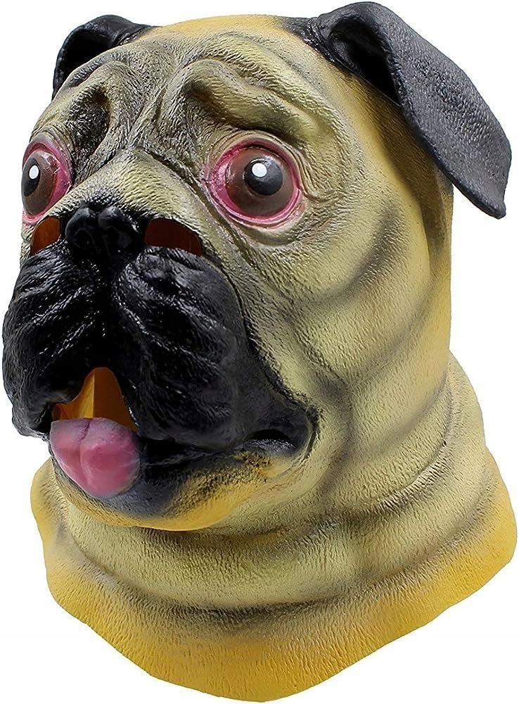 Maska na halloween mops buldog pies CreepyParty - Ceny i opinie - Ceneo.pl