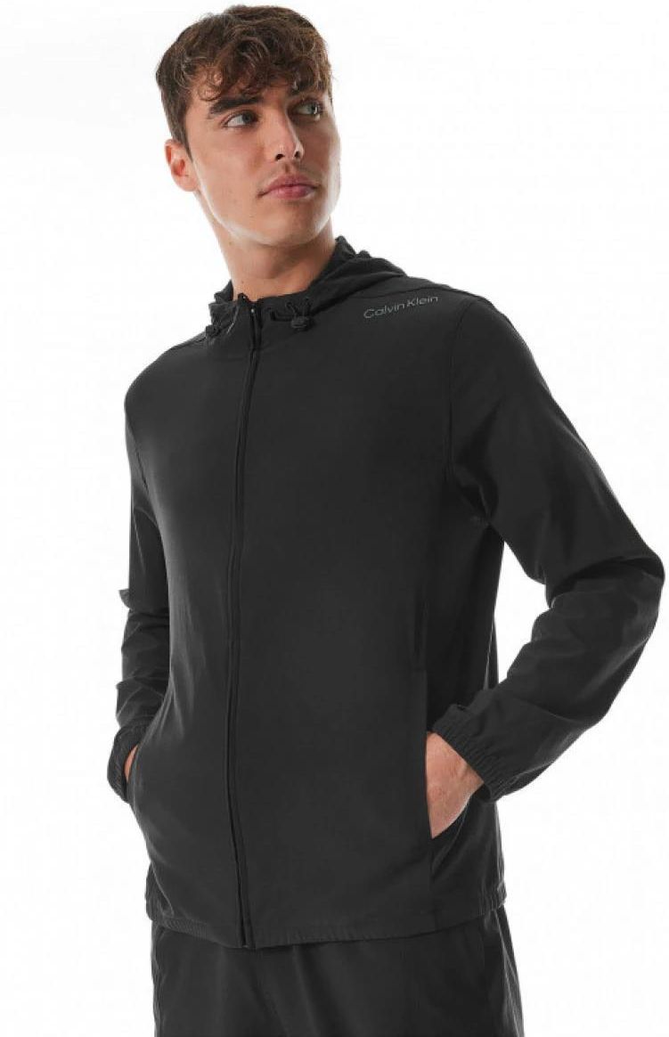 Męska kurtka przejściowa Calvin Klein Wind Jacket 00GMS3O502 - czarna ...