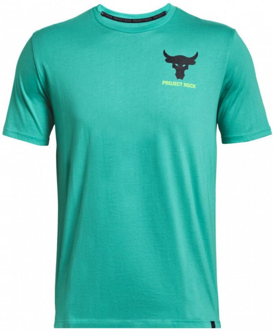 Męski t-shirt z nadrukiem Under Armour UA Project Rock LC Brahma SS - miętowy - Ceny i opinie ...