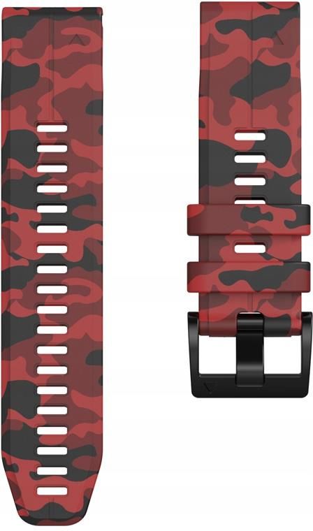 Tech Band Techband Czerwone Moro Pasek Garmin Fenix 6X Szerokość 26Mm ...