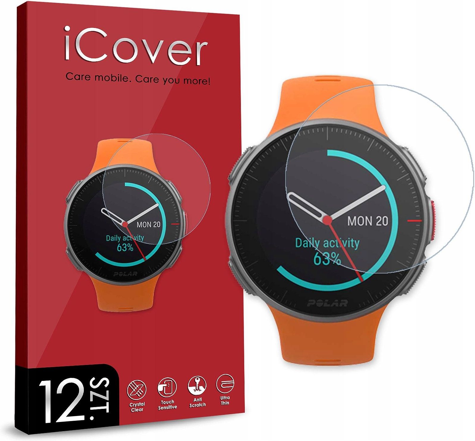 Icover 12Szt Szkło Hybrydowe Do Polar Vantage V - Opinie i ceny na Ceneo.pl