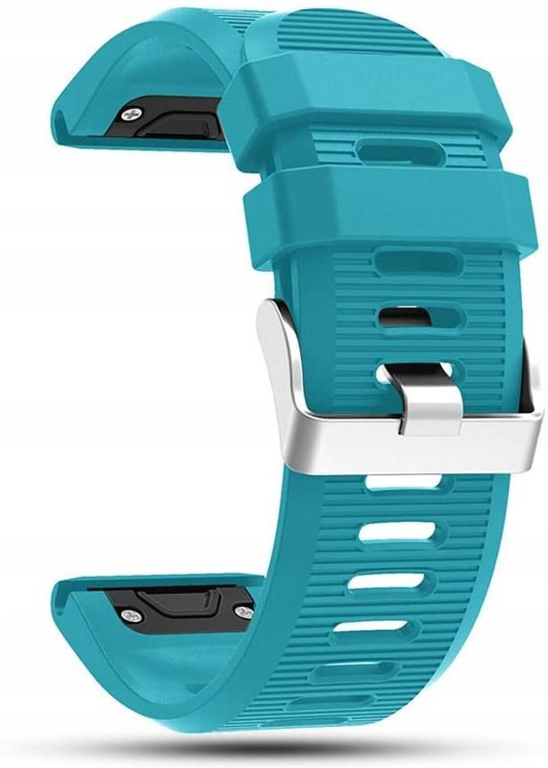 Tech Band Techband Błękitny Silikonowy Pasek Garmin Fenix 5X Quickfit ...