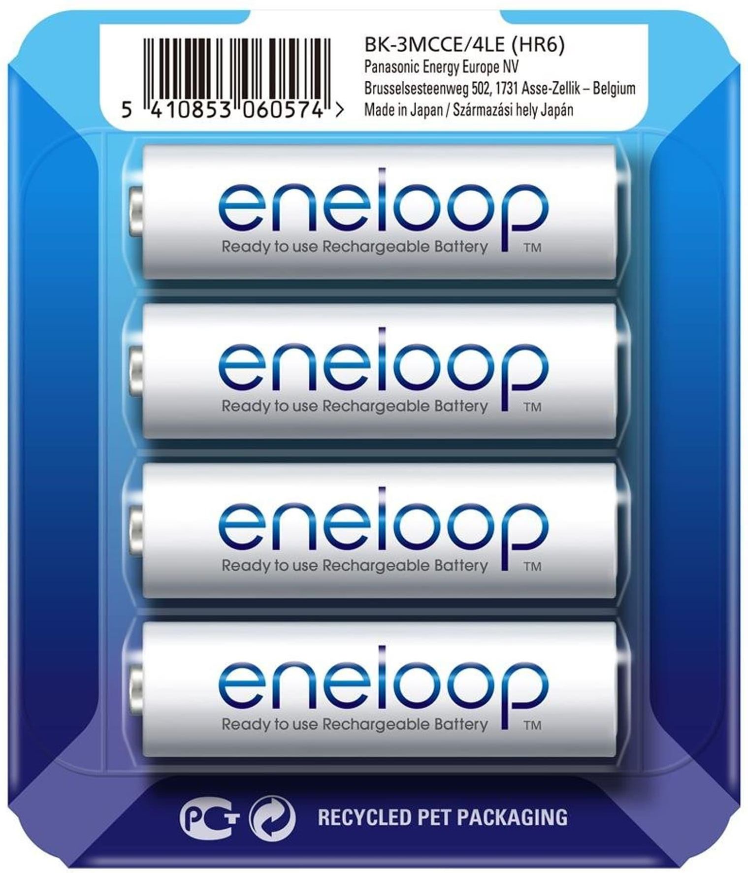 Panasonic Eneloop Aa/Hr6 1900 Mah Rechargeable Ni Mh 4 Pc S BK3MCCE4LE ...
