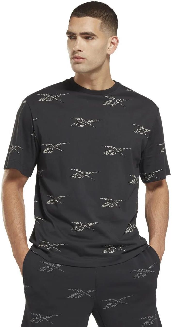 Męska Koszulka z krótkim rękawem Reebok RI Aop Tee Hm9319 – Czarny ...