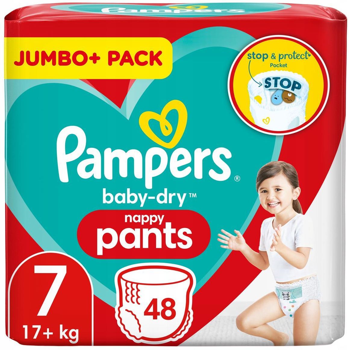 Pampers Pieluchomajtki Pants Rozmiar 7 48szt. - Pieluchomajtki Ilość w ...