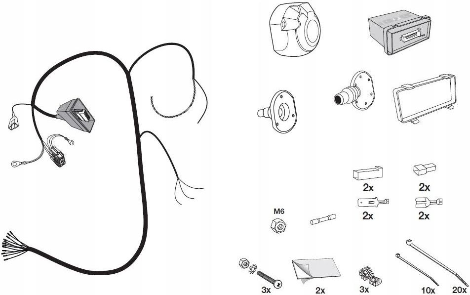 Hak System Wiązka Dedykowana Vw Transporter T6 2015 2019 13P - Opinie i ...