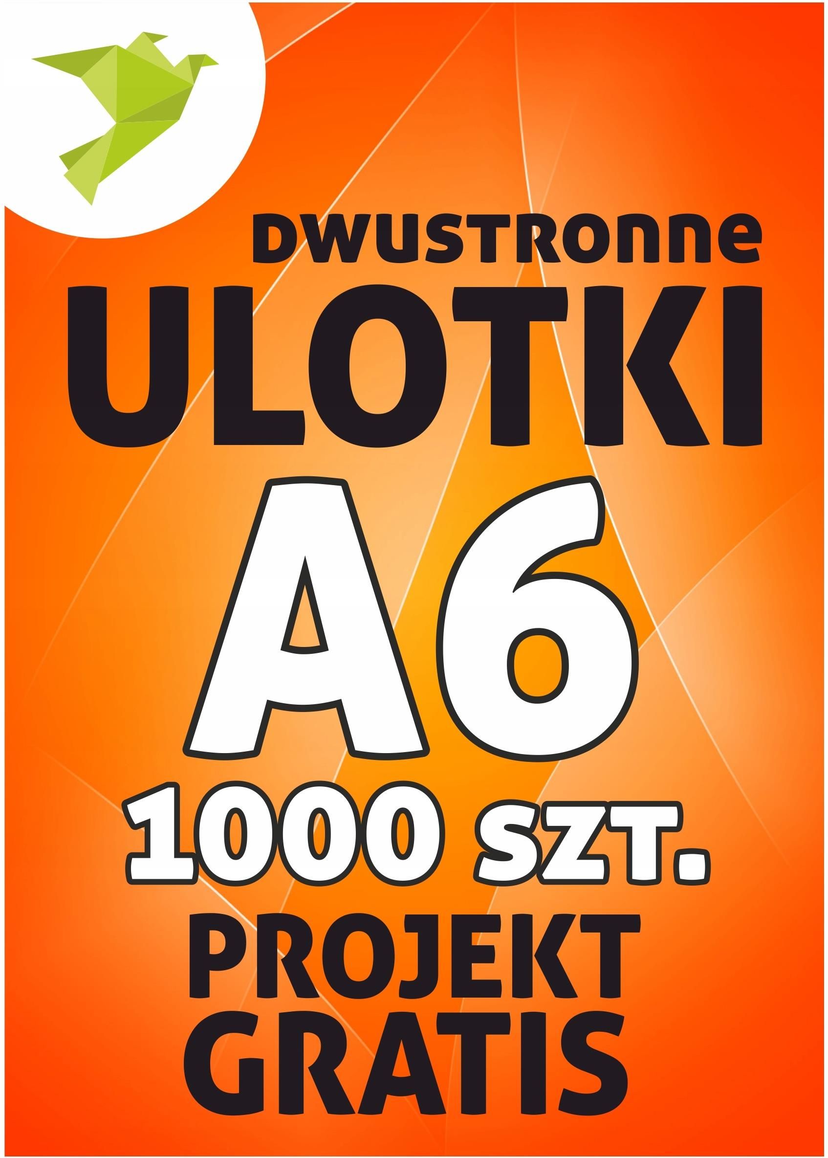 Ulotki A6 1000 2str. Projekt, Extra Jakość - Ceny i opinie - Ceneo.pl