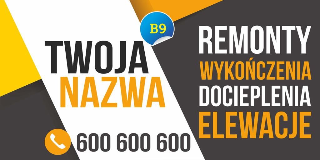Baner reklamowy Remonty firma 2,5x1,25m Reklama - Ceny i opinie - Ceneo.pl