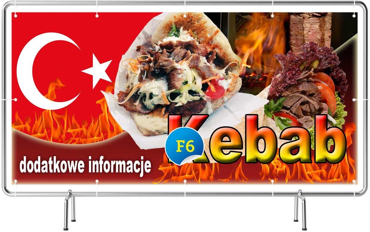 Solidny Baner Reklama 2,5x1,25m Kebab, Kebap - Ceny i opinie - Ceneo.pl