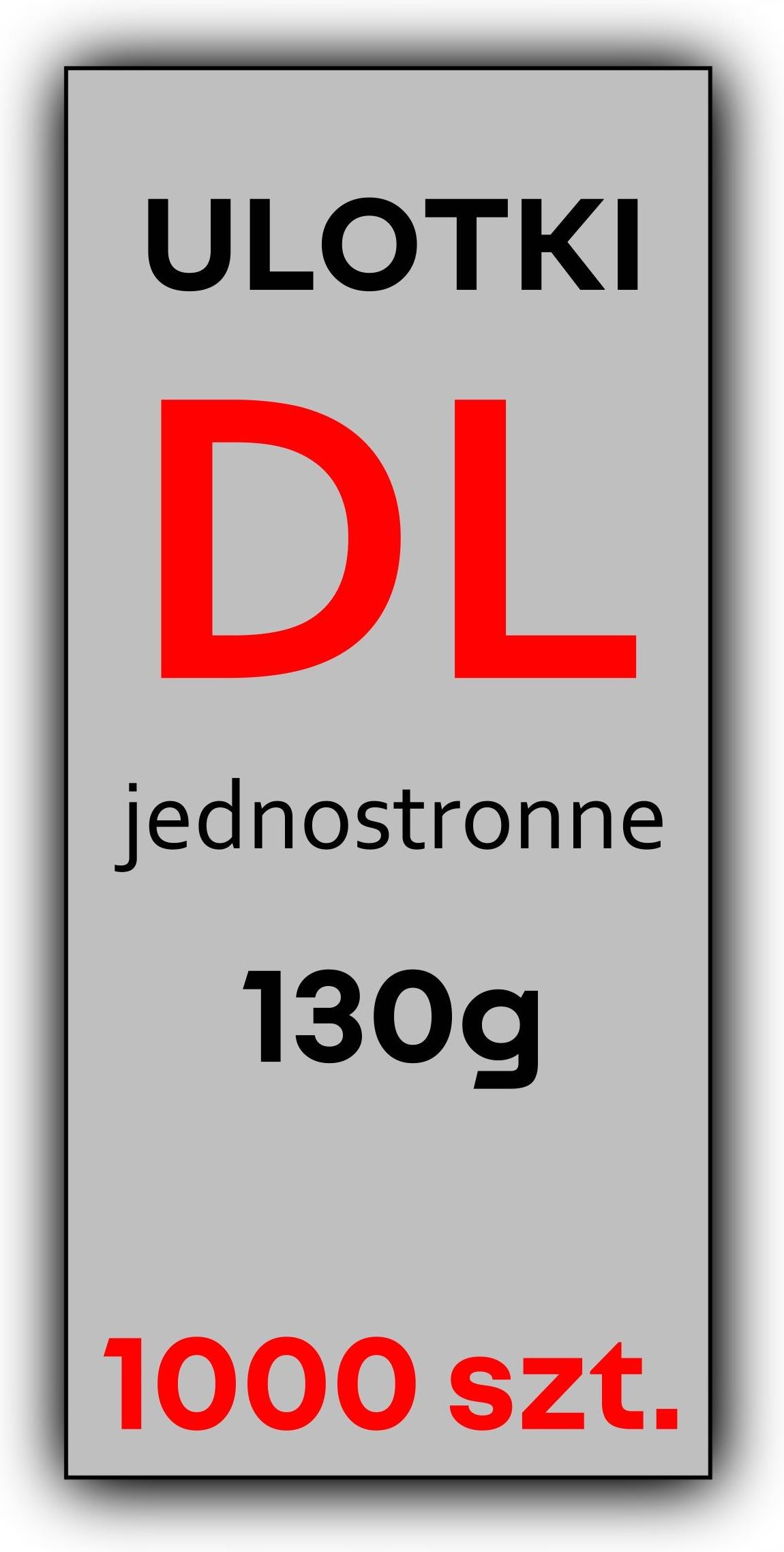 Ulotki DL 1000 szt. Full Kolor 130G - Ceny i opinie - Ceneo.pl