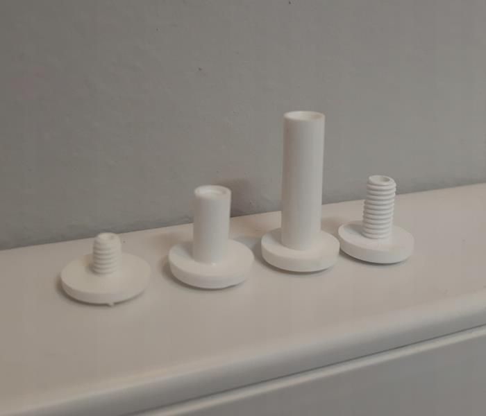 Śruby introligatorskie plastikowe białe dł. 10 mm - Ceny i opinie ...