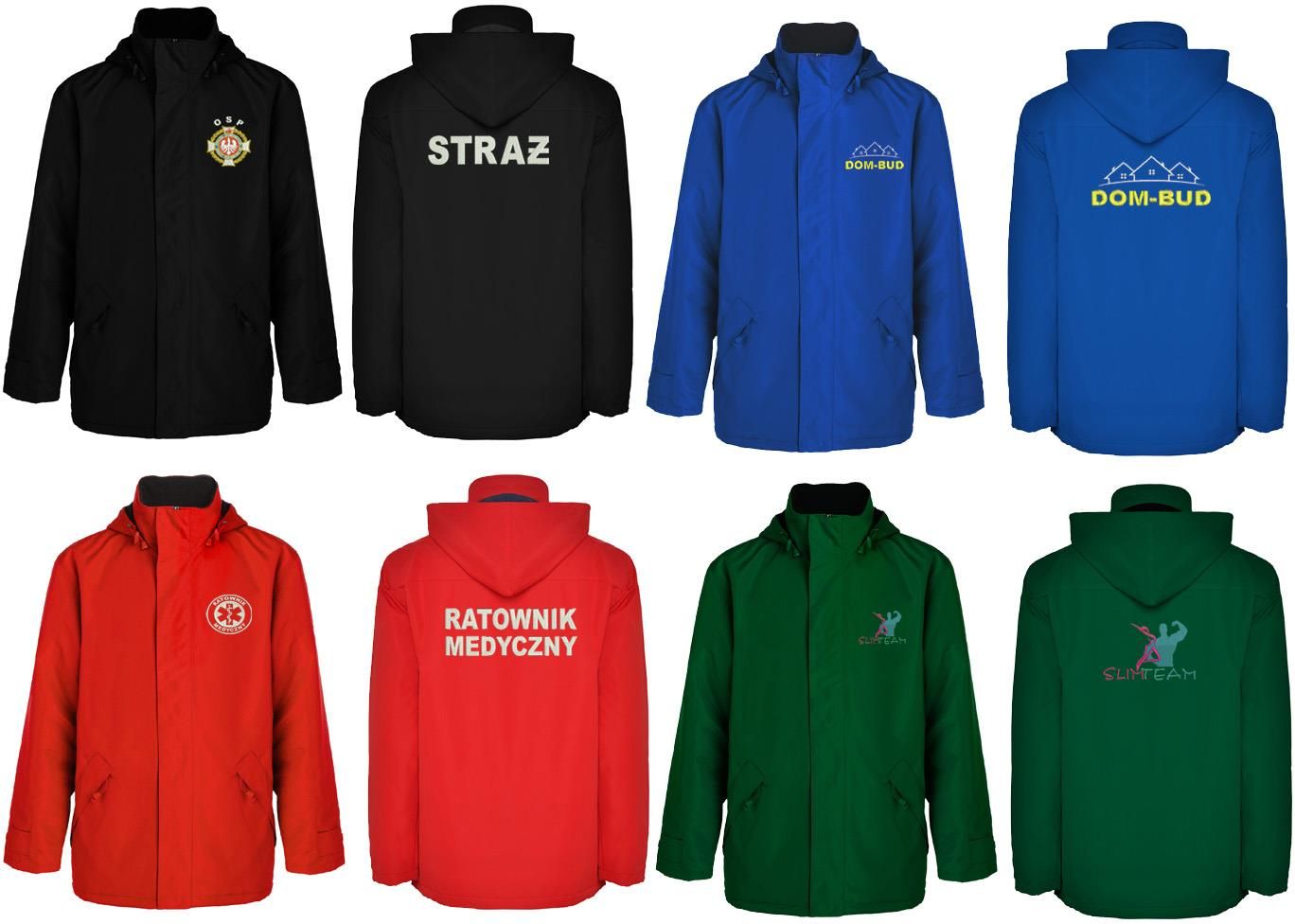 Kurtka zimowa z haftem reklama logo Firma haft - Ceny i opinie - Ceneo.pl