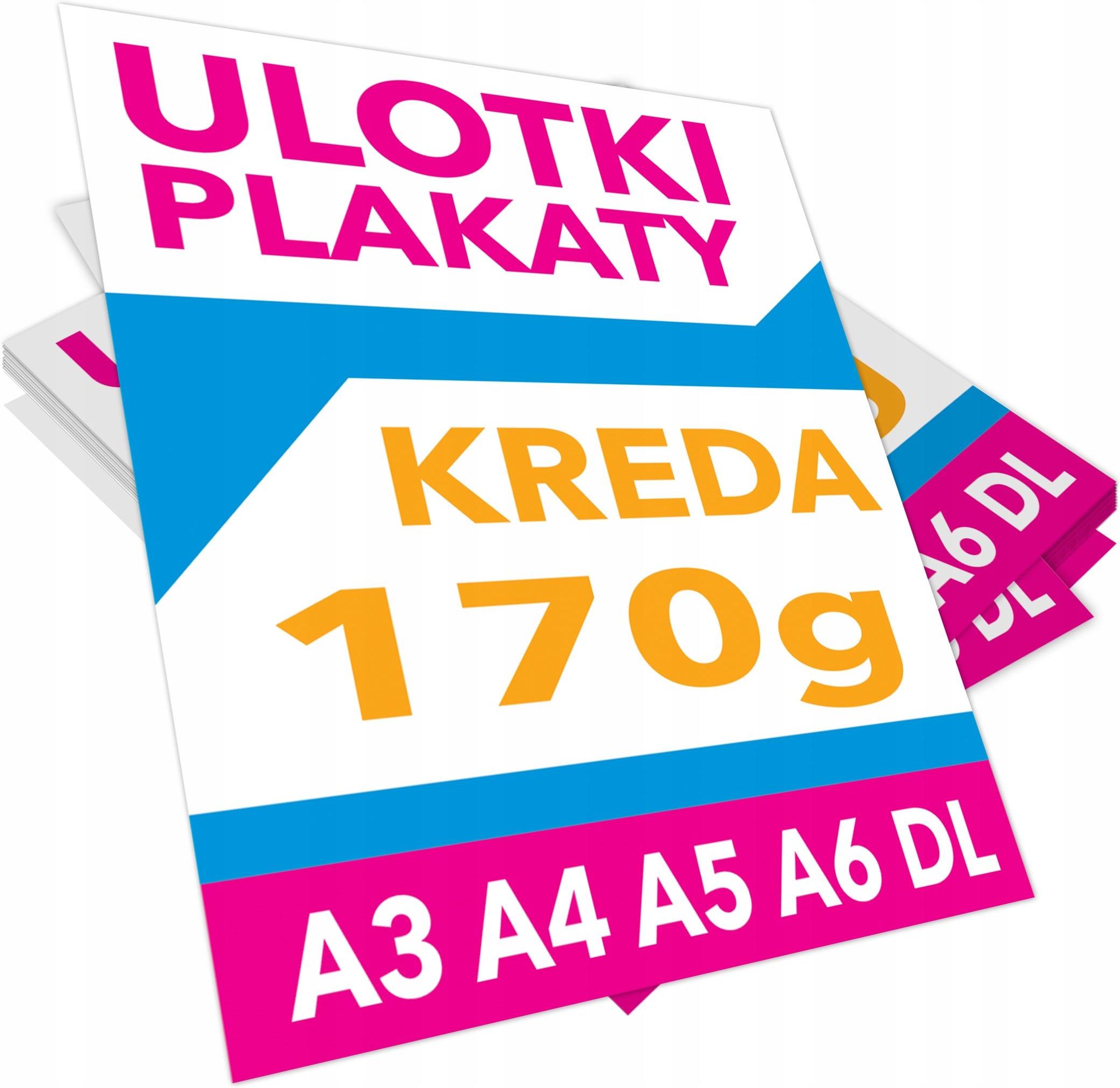 Ulotki 170g A4 125, A5 250, DL 375, A6 500 szt. - Ceny i opinie - Ceneo.pl